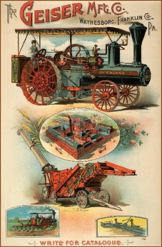 Iron Age Ads: The Geiser Mfg. Co. Peerless Steam Engine - Farm Collector